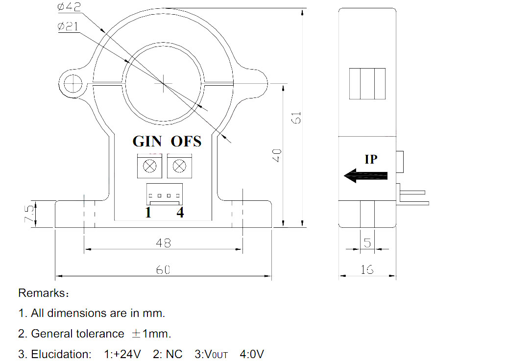 DC Hall Effect Current Sensor - Blue Jay