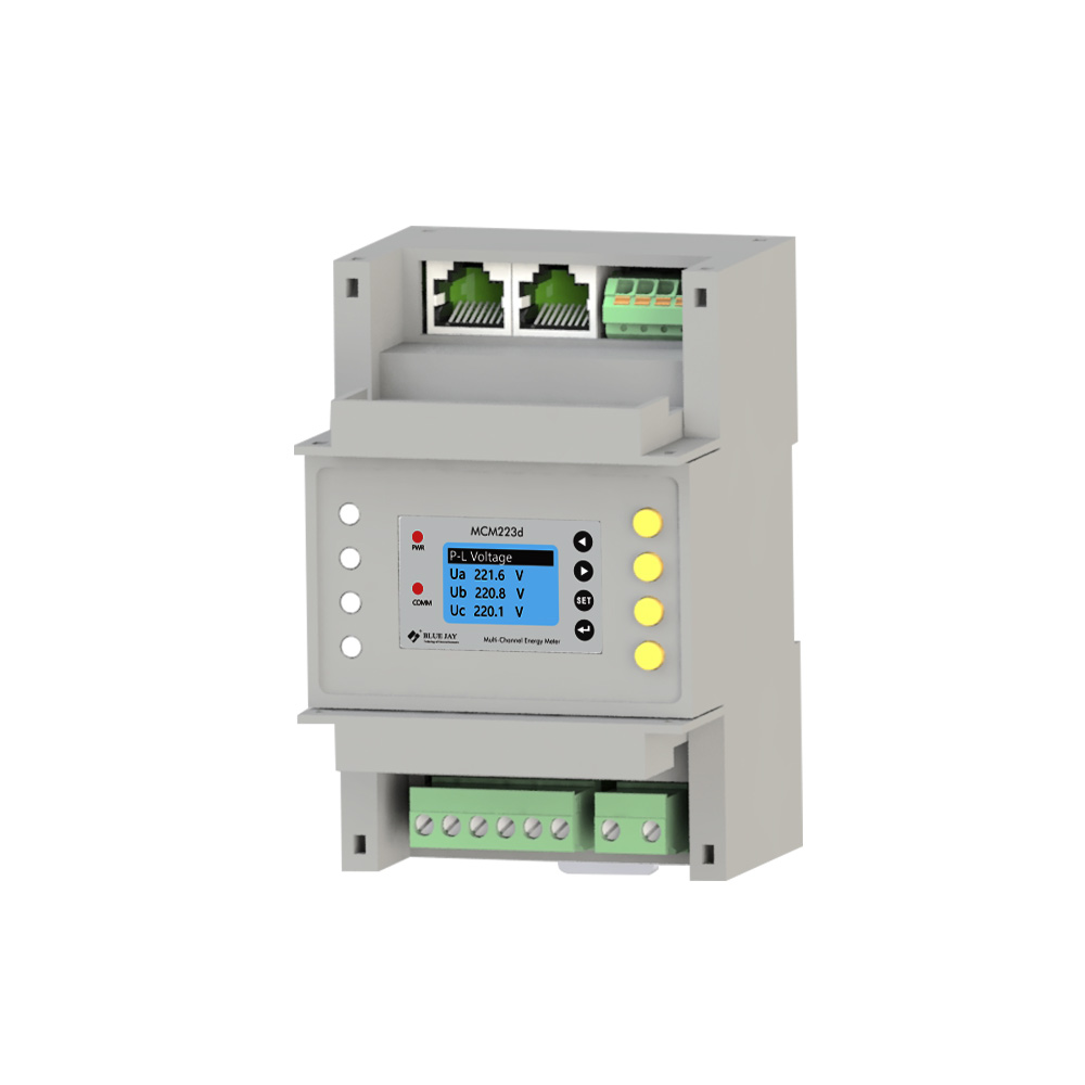 MCM223d 2-Channel AC multi-channel energy meter - Blue Jay