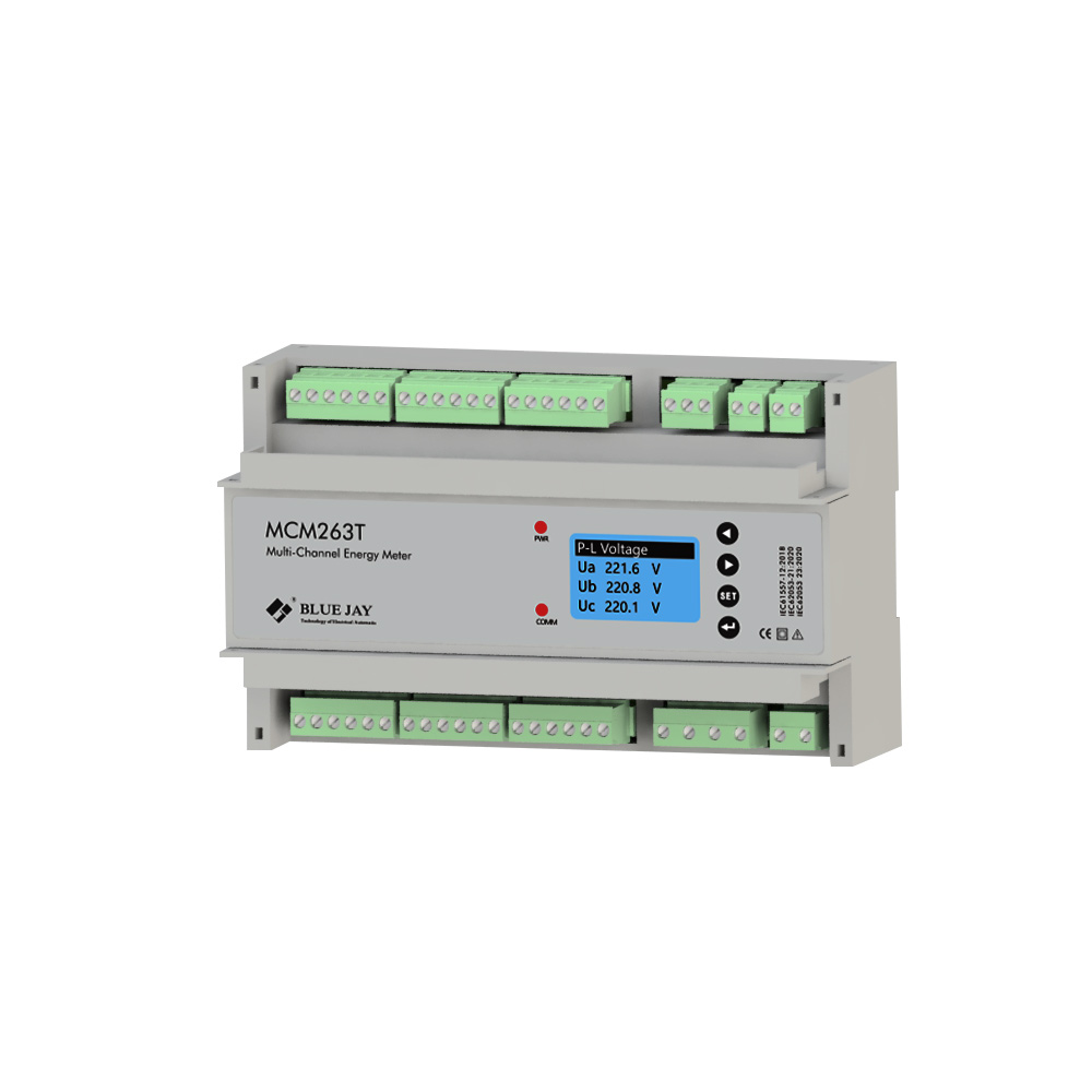MCM263T 6-Channel AC multi-channel energy meter - Blue Jay